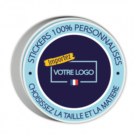 Stickers 100% Personnalisés Ronds | Livraison Express en 24h